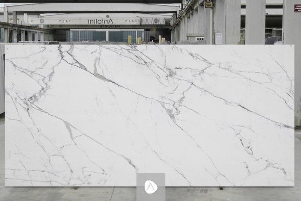 STATUARIO FANTASTICO TECH SIDE B" 1/2" POLISHED SLAB 127 x 64 – Tilehouz