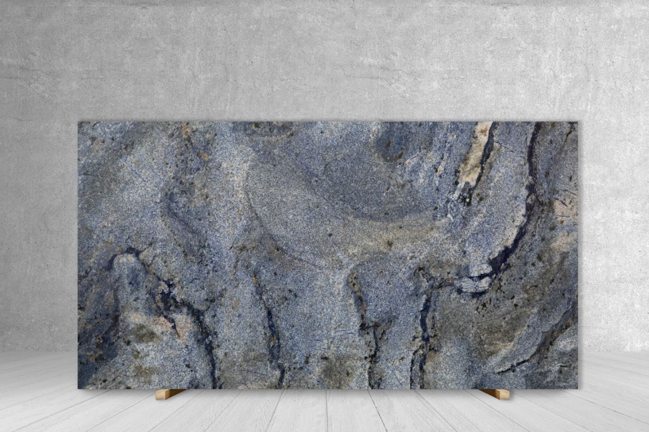 GRANITE BRAZILIAN BLUE POLISHED SLAB 3/4 124 x 73 – Tilehouz