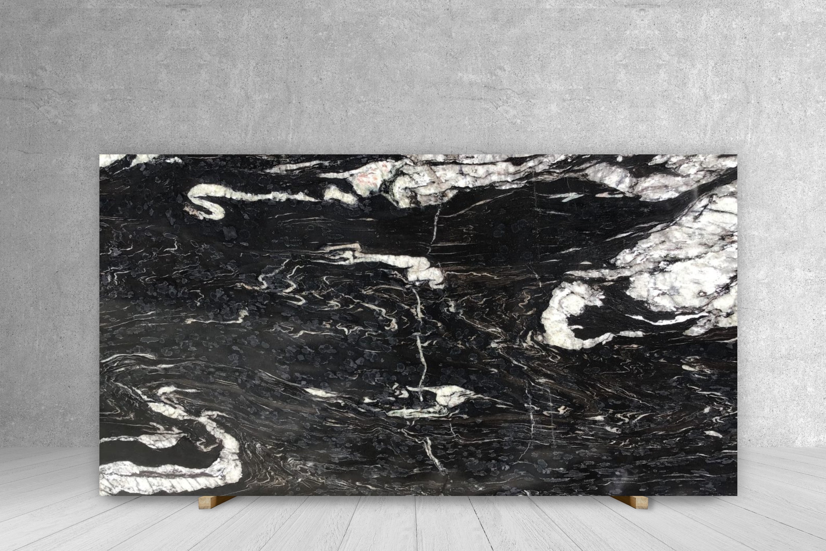 GRANITE TITANIUM POLISHED SLAB 3/4 122 x 75 – Tilehouz