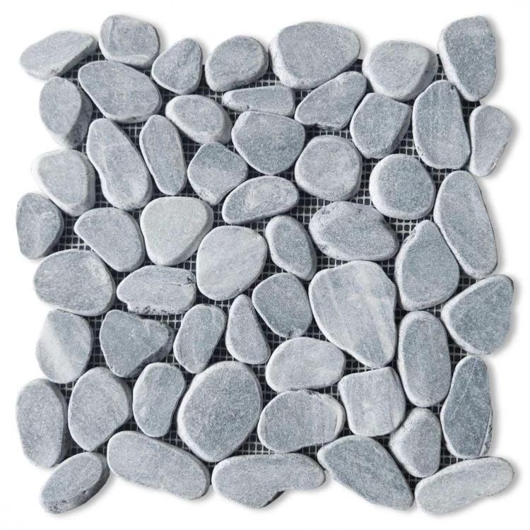 River Stone Stormy Grey Mosaic Tile – Tilehouz
