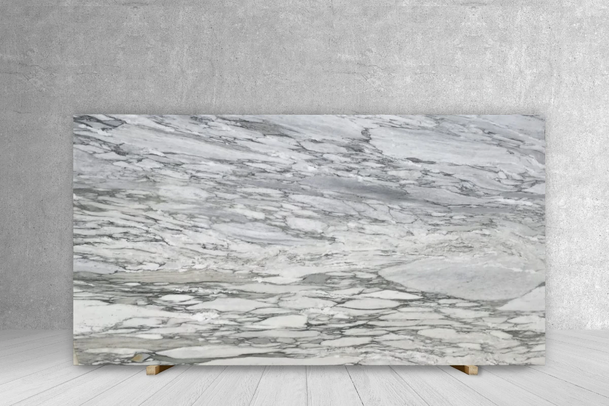 MARBLE CALACATTA APUANO HONED SLAB 3/4 125 x 78 – Tilehouz