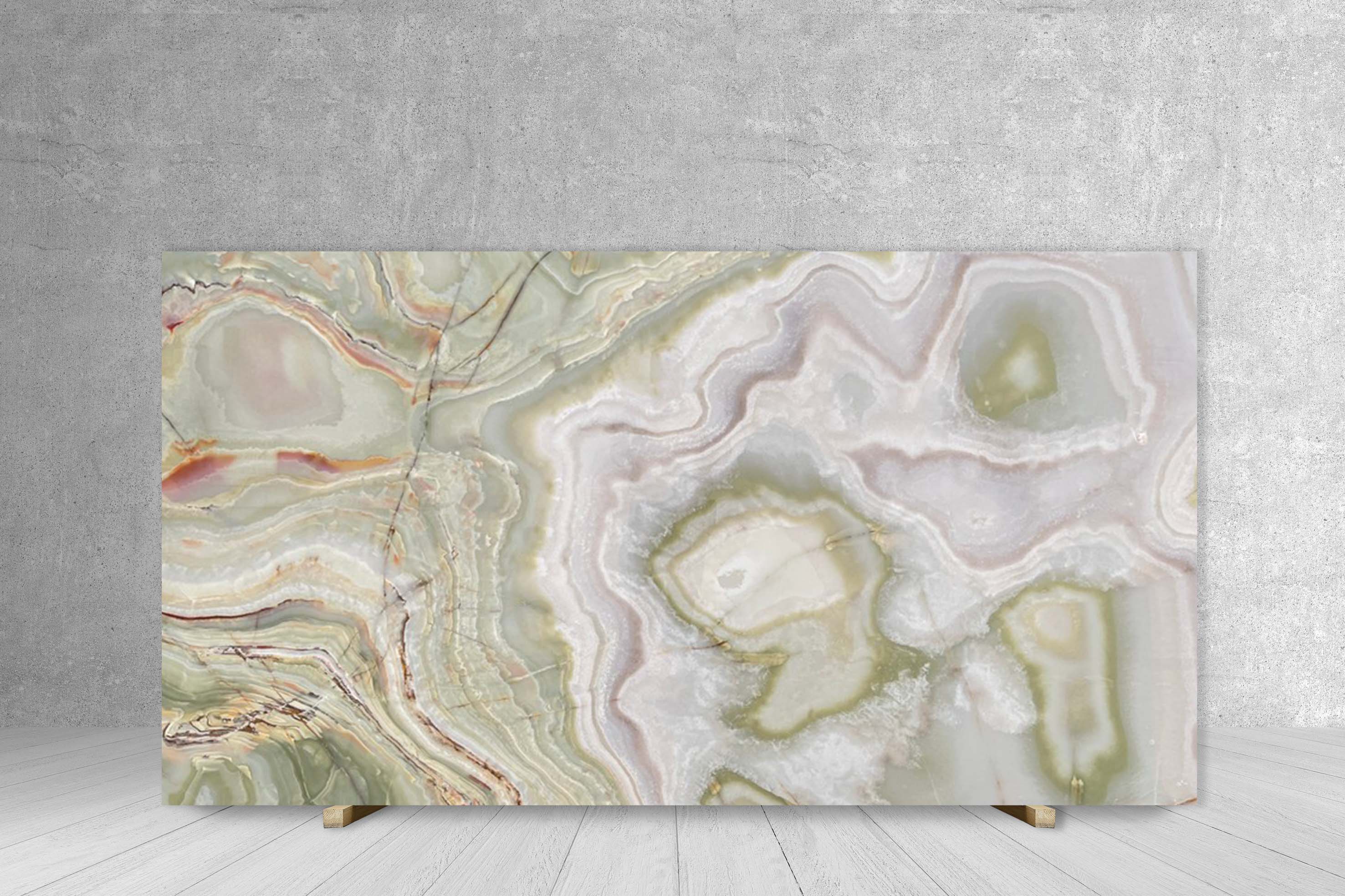 ONYX VERDE PERSIANO POLISHED SLAB + AVP 3/4 111 x 73 – Tilehouz