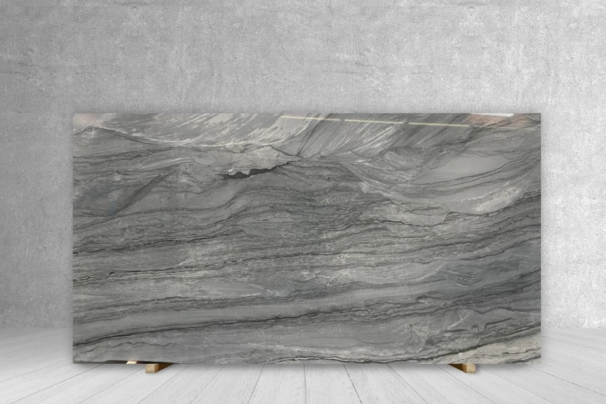 QUARTZITE GRAY CANYON POLISHED SLAB 3/4 125 x 79 – Tilehouz