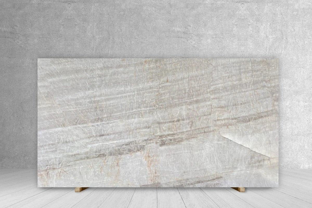 QUARZITE RENOIR LEATHER SLAB 3/4 122 x 66 – Tilehouz