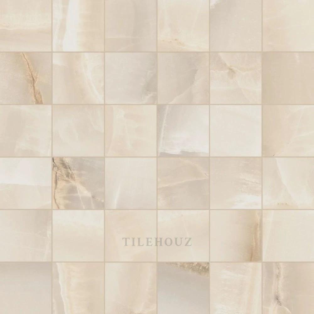 Akoya Ivory Matte Mosaic 12 x 12 Porcelain Tile – Tilehouz