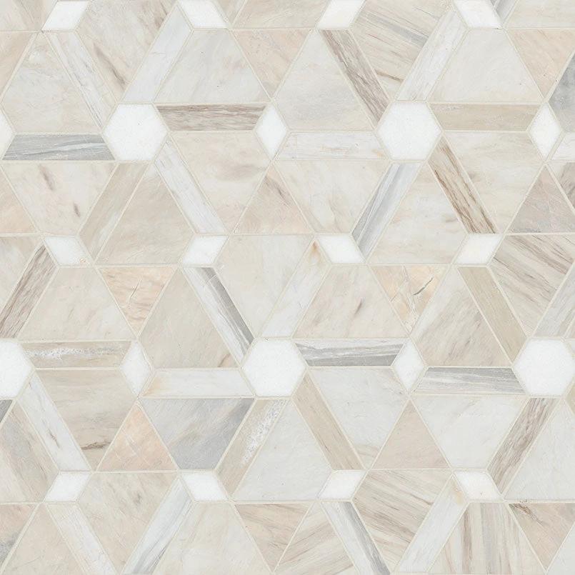 Angora Marble Floralis Polished Mosaic – Tilehouz