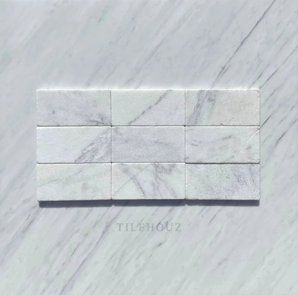 Asian Statuary Marble 3x6 Tumbled Tile – Tilehouz