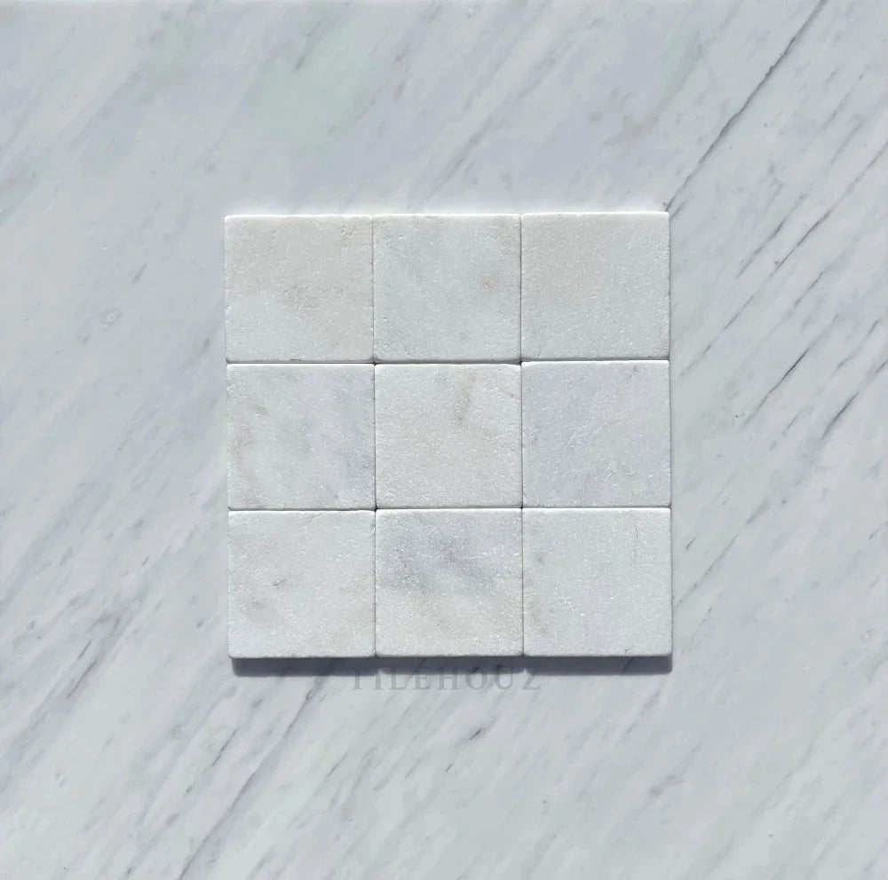 Asian Statuary Marble 4x4 Tumbled Tile – Tilehouz