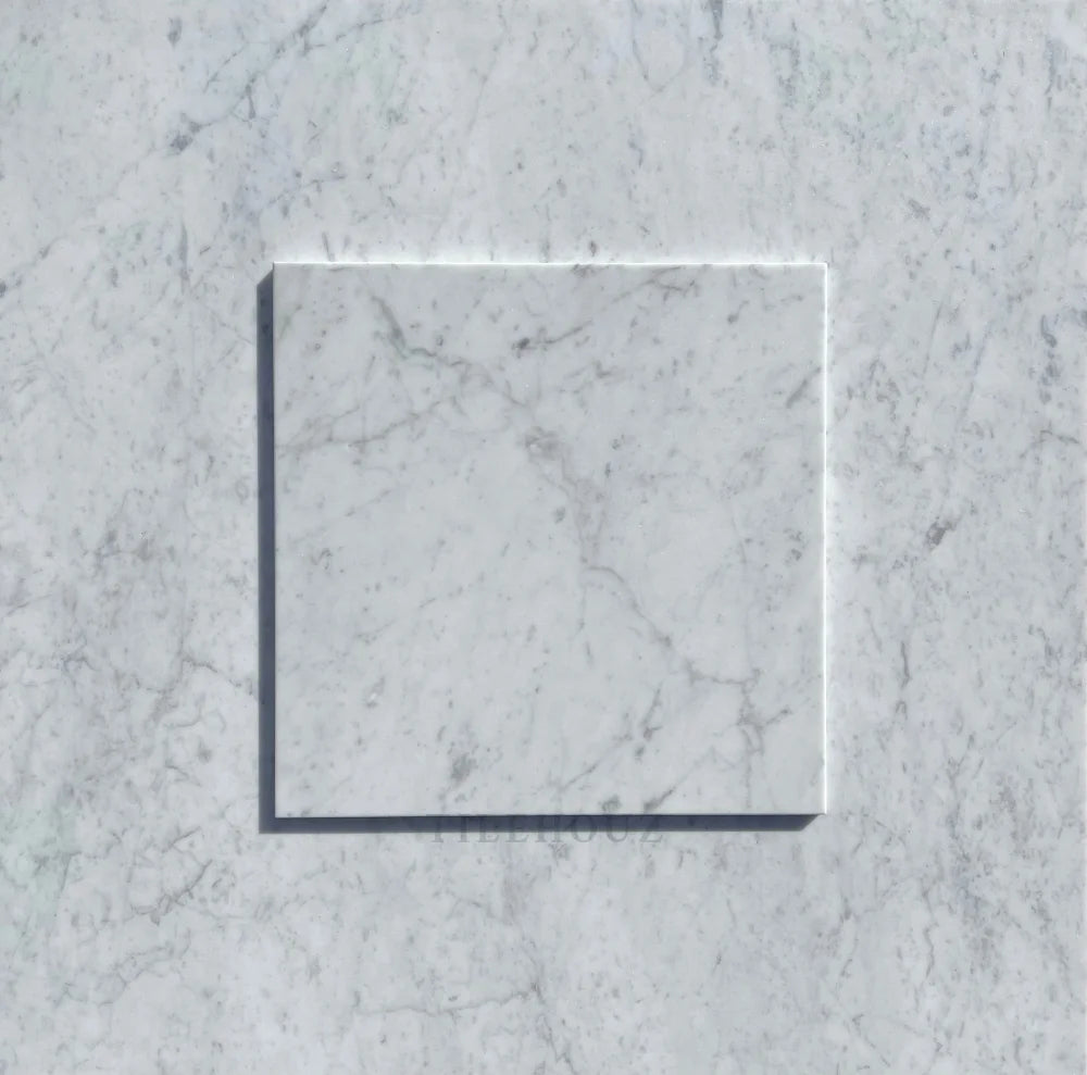 Carrara White Marble 12x12 Tile Polished&Honed – Tilehouz