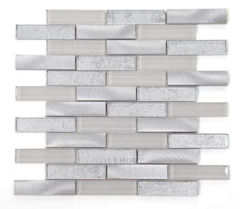 Linear Metallic Silver 11.75 x 11.75 – Tilehouz