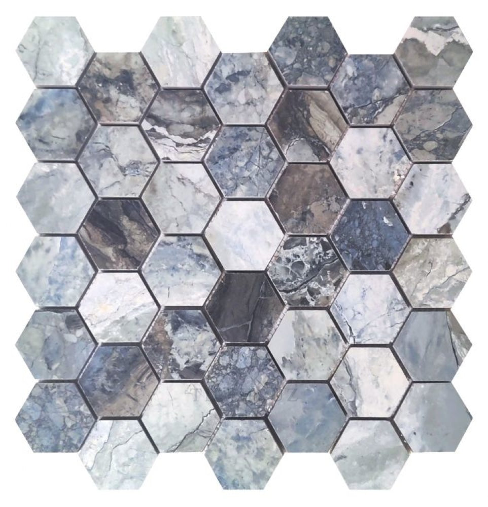 Mystic Ocean Matte Hexagon 12 x 12 Porcelain Tile – Tilehouz