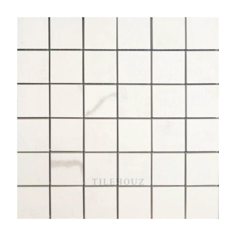 Prestigio Statuario Soft Mosaic 12 x 12 Porcelain Tile – Tilehouz