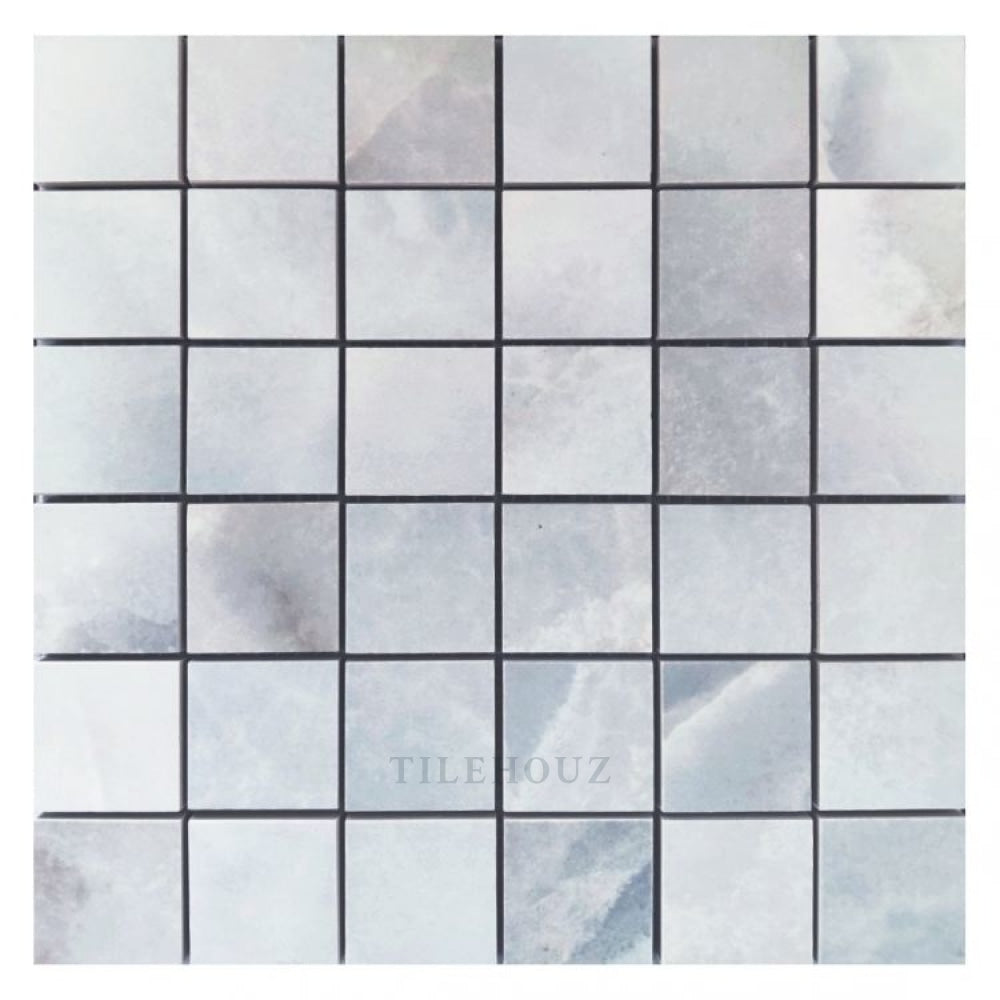 Reves Bleu Matte Mosaic 12 x 12 Porcelain Tile – Tilehouz