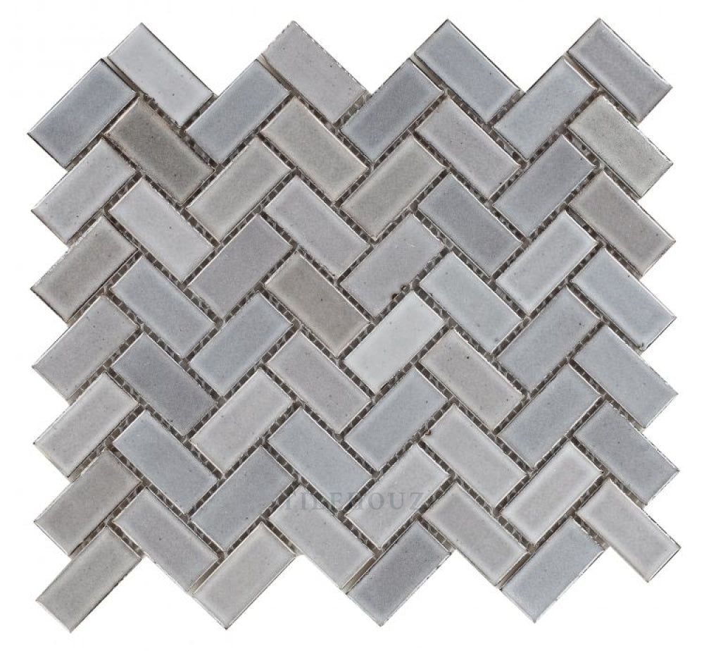 Tango Grey 9.50 x 11 Porcelain Mosaic Tile – Tilehouz