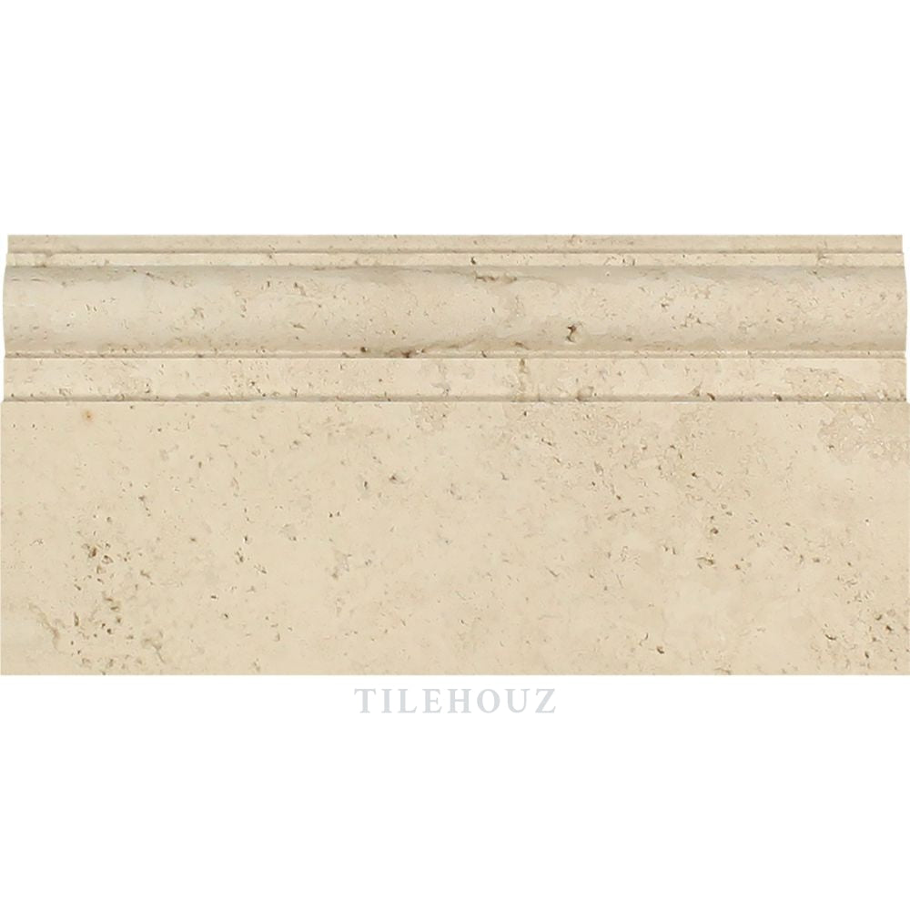 5 x 12 Honed Ivory Travertine Baseboard Trim – Tilehouz