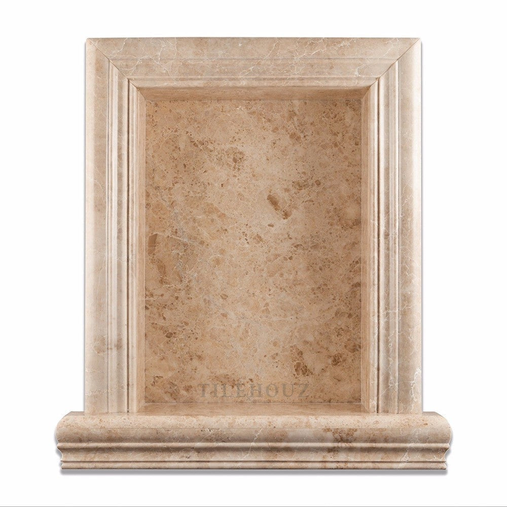 Cappuccino Marble Shower Niche - Large Polished – Tilehouz