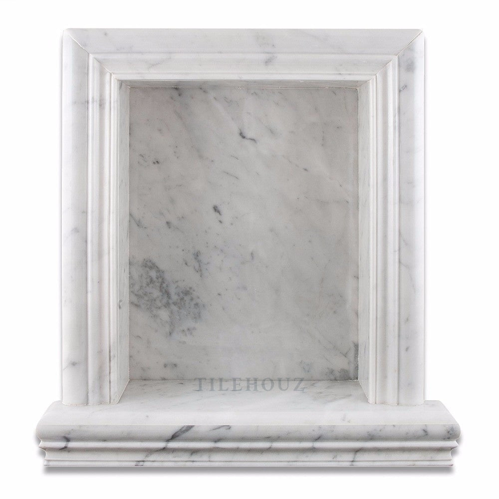 Carrara White Marble Shower Niche - Large Polished&Honed – Tilehouz