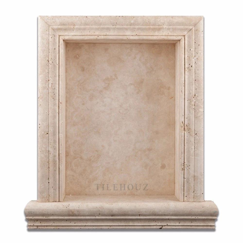 Ivory Travertine Shower Niche Honed - Large – Tilehouz